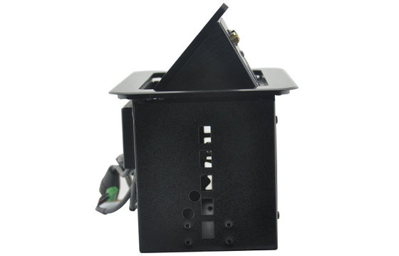 Desk Pop Up Plug Tabletop Interconnect Box With Power RJ45 XLR