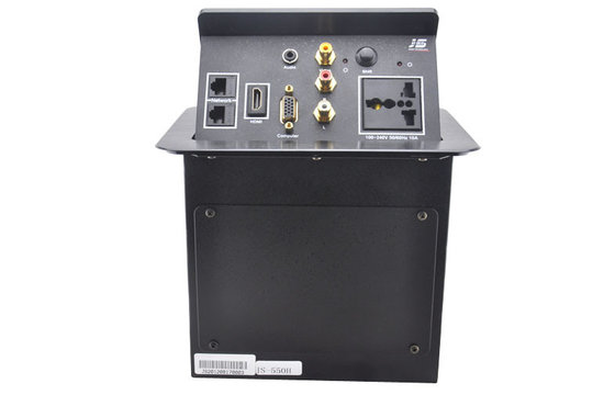 Conference Table Top Interconnect Box With Power Rj45 HDMI VGA , EU Plug