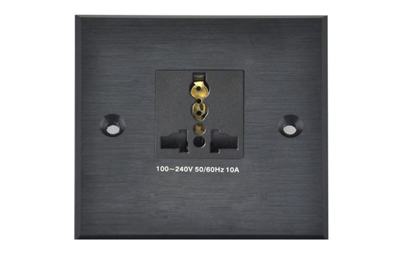 110V - 220V Multi Media Wall Plate , VGA RCA Video And Audio Connections