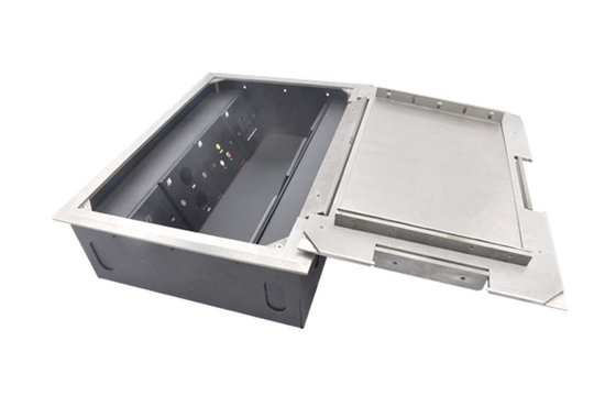 Multimedia Wall Plate Concrete Recessed Floor Box With Audio Data