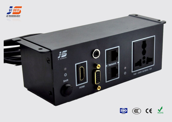 Conference Table Connection Box Power Socket with Stereo Audio Ports