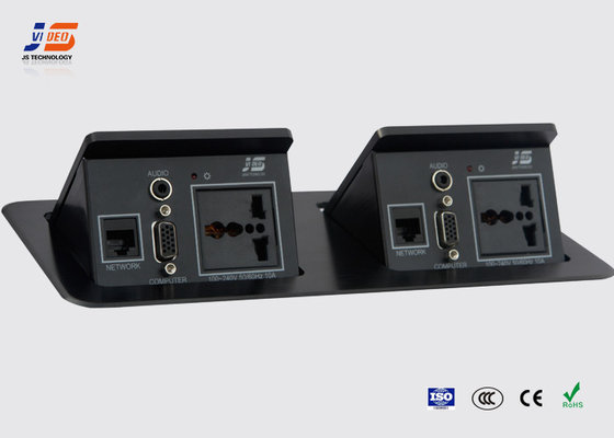 Oxidation / Sandblast Tabletop Interconnect Box , Desktop Outlets
