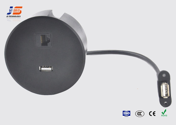 Sandblast Office Desktop Power Sockets For Data Solution , One RJ45 USB