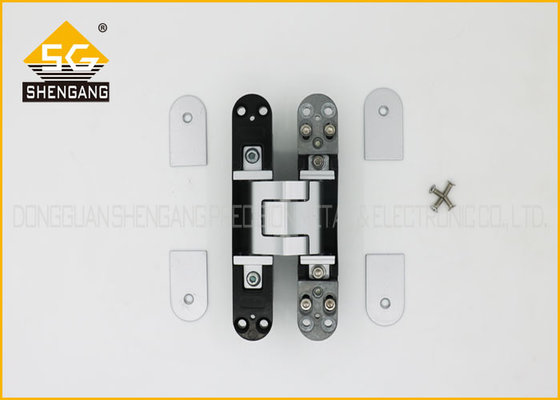 Hidden Bookcase Door Hinge , Zinc Alloy 3D Adjustable Hinge 160mm