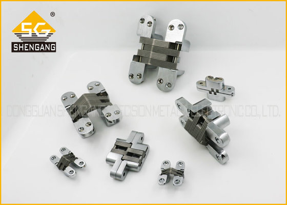 Commercial Satin Chrome Plate Concealed Hinges For Interior Doors / Cupboard