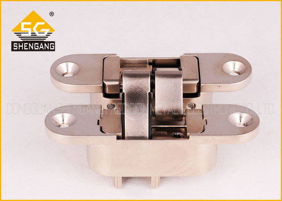 Metal Zinc Alloy 180 Degree Adjustable Hidden Hinges For Wooden Doors