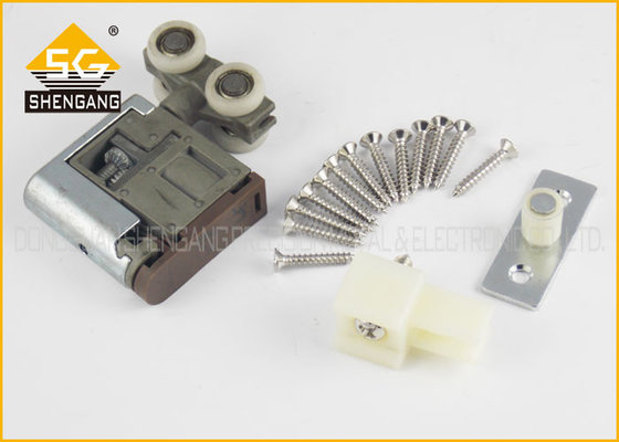 Zinc Alloy Sliding Door Hardware , Adjust Slide Door Roller Hanging Pulleys