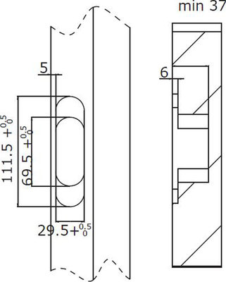 Zinc Adjust Concealed Interior Wood Wardrobe Door Hinges 180 Degree
