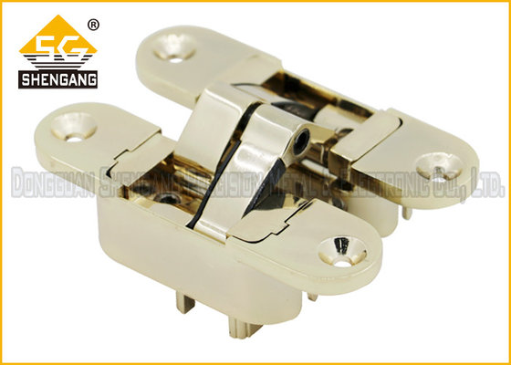 3 Way Adjustable Concealed Invisible Door Hinges , Hidden Closet Door Hinges