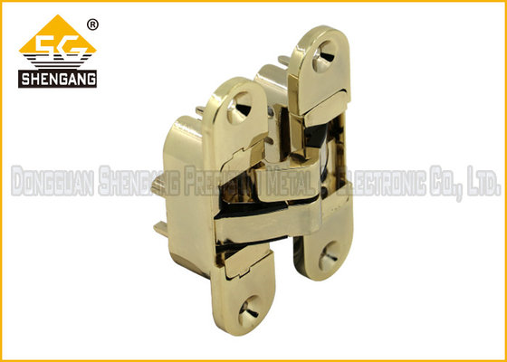 180 Degree Adjusted Invisible Door Hinges Support Copper / Brass Finishing
