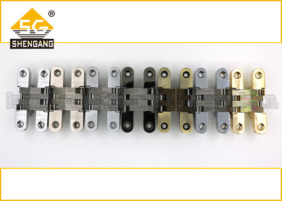 Brass Chrome Invisible 180 Degree Hinges For Swinging Door / Cabinets