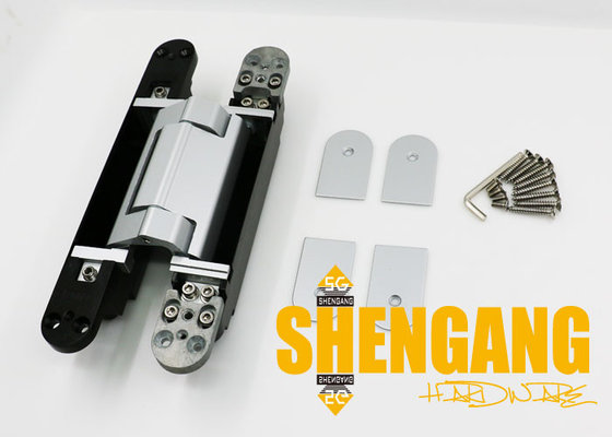 GB Zinc Alloy Concealed Door Invisible German Hinges / Zamak Hinge Hardware 180 Degree