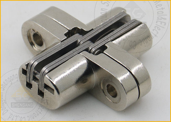 43*18*13mm Metal Invisible Small Concealed Hinge For Luxury Boxes Cross Hinges For Jewelry Box And Small Box