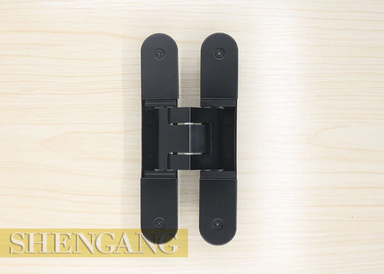 Burglar Resistance Invisible Door Hinges Adjustable Black For Exterior Doors