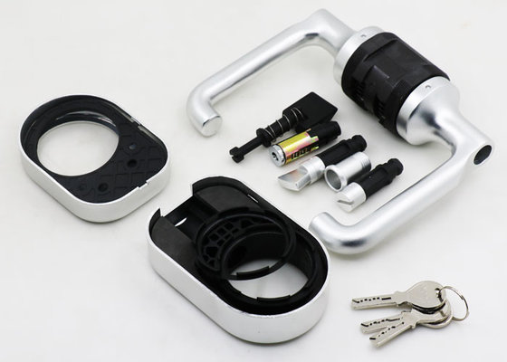 Italy Type Zamak Glass Door Front Door Locks / Internal Door Handles With Stainless Steel Material