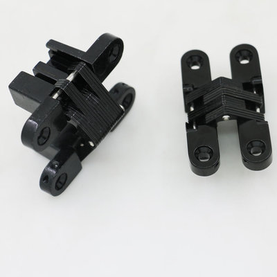 black zamak small concealed hinge soss invisible hinge made in china factory