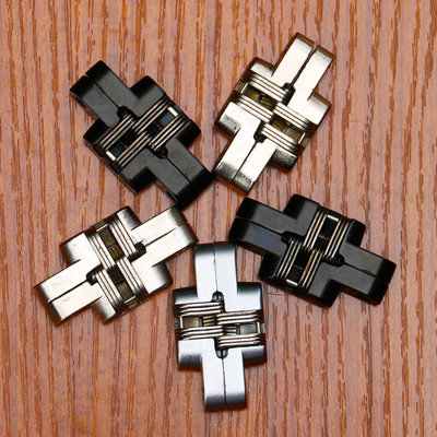 180 Degree Zinc Alloy Invisible Folding Door Cross Hidden Hinges