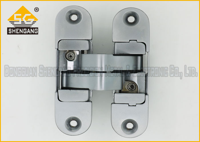 Zinc Alloy 3D Adjustable Invisible Door Hinges Hardware 180 Degree