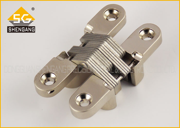 Zinc Alloy 180 Degree Invisible American Hinge For Interior Cupboard Door
