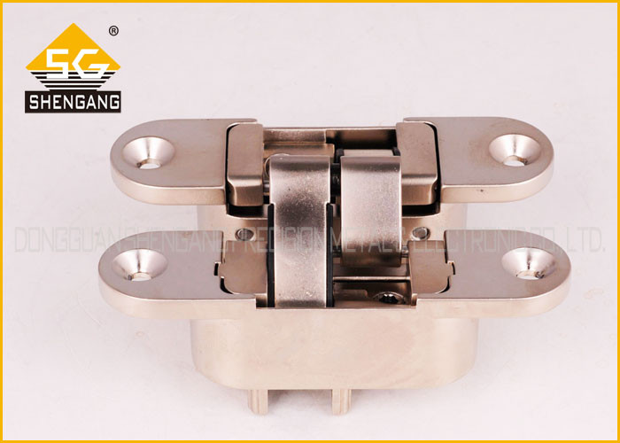 Metal Zinc Alloy 180 Degree Adjustable Hidden Hinges For Wooden Doors