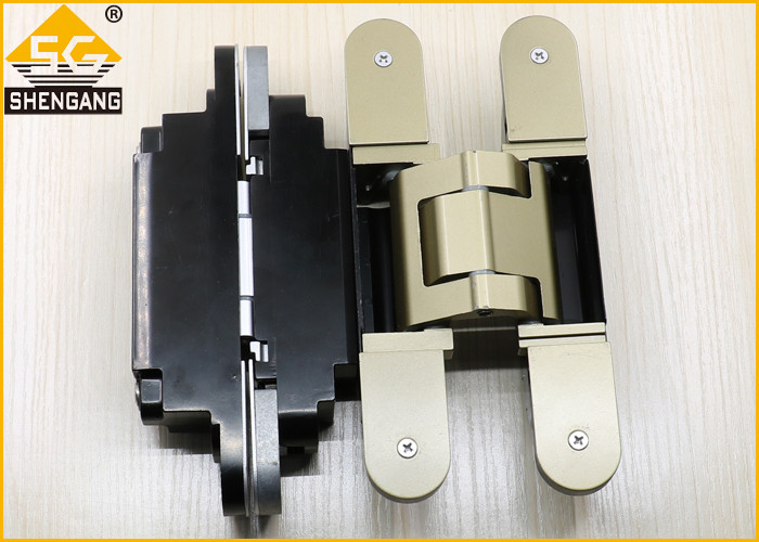 German Metal Invisible Door Hinges Thickness 60mm Load 100 Kg Per Pair