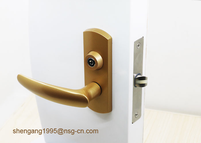 Japanese Zamak Interior Door Handle Lock Set Silent Lock SG-LRS01L01 General Type