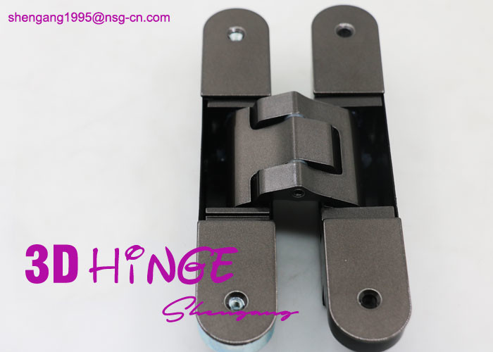 Concealed Invisible Door Hinges Satin Nickel Finish For Heavy Internal Doors