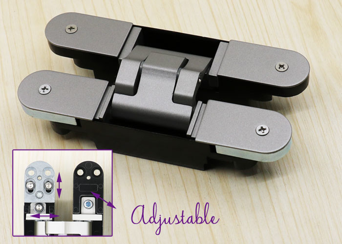 french doors open 180 degrees hinges concealed fully when close# 3D adjustable