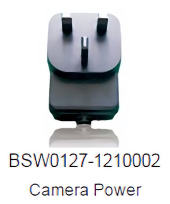 Portable CCTV Camera Charger 3 Pin , Security Camera Power Adapter