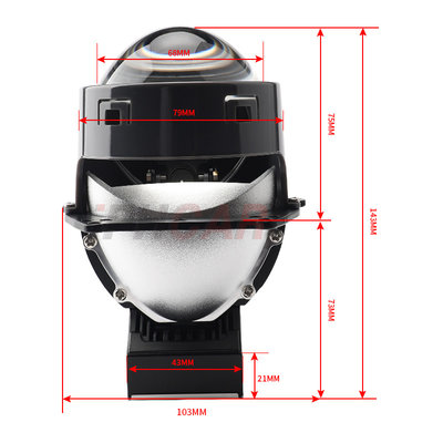 IPHCAR ODM Auto Lighting System LED Projector Bi Laser Lens LED High Low Beam 55W 65W Car Led Headlights for car