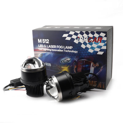 iPHCAR M512 LED laser fog lamp 3inch fog projector lens with auxiliary light universal for car and motorcycles