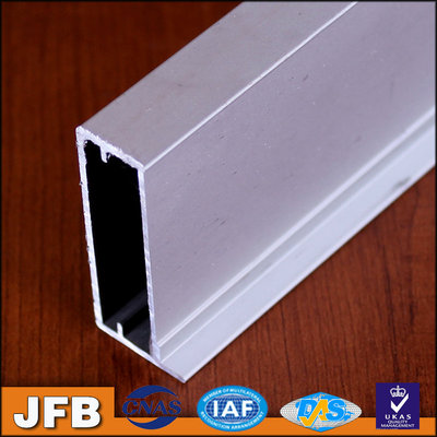 Item L007 3000meters anodized silver CNC aluminum anodized/powder coating electrophoretic kitchen cabinet frame profile supplier