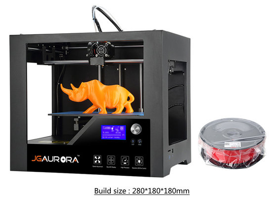 High Precision 3D Printing Machine , Aluminum Hotbed 3D Printer Cura Software