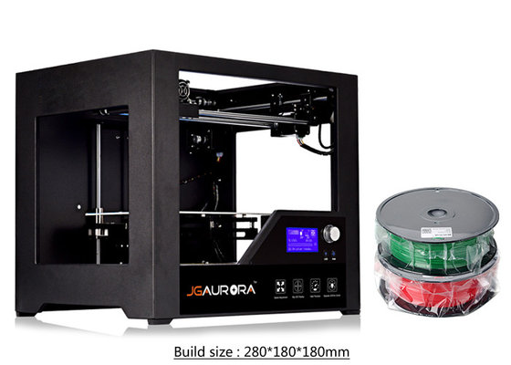 High Resolution Large Volume 3D Printer Single Extruder With LED Fan 280 x 180 x 180mm