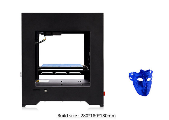 Single Extruder Large Format 3D Printer Cura Software Black Nozzle 0.4mm