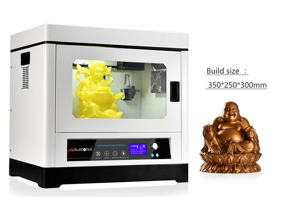 Cura Software Desk Top Heated Bed 3D Printer Fashion With Dual Feeding Motor