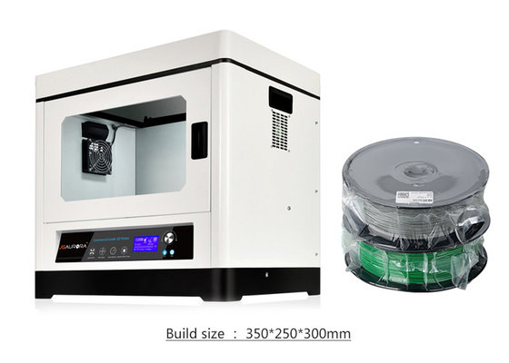 White Fused Deposition Modeling 3D Printing 3D Printer Desktop Metal Frame
