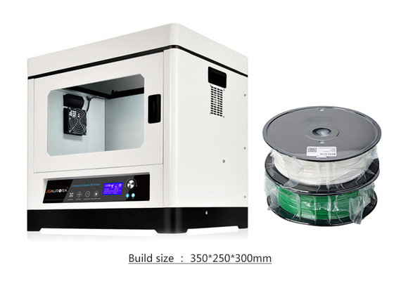 High Precision Commercial 3D Printer , White Fused Deposition Modeling 3D Printing Machine