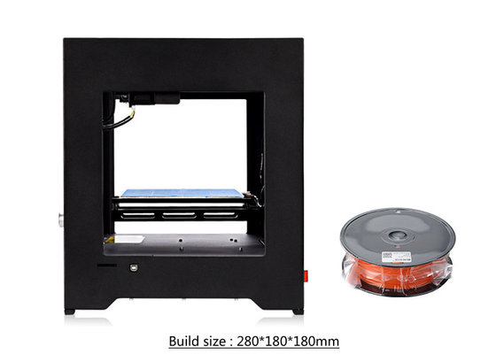 Aluminum Hot Bed High Res 3D Printer Cura Software Led Light With Fan