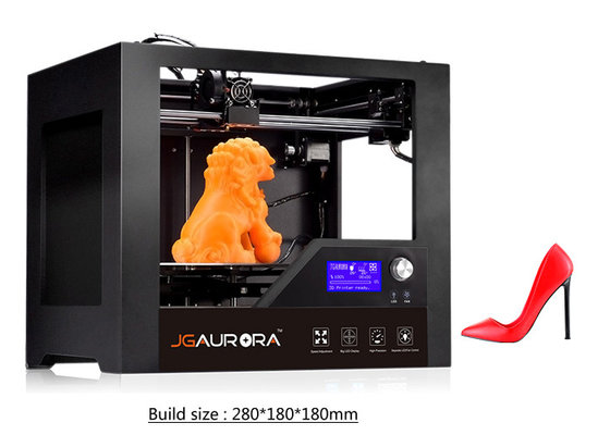 ABS Filament Rapid Prototyping 3D Printer , Black Industrial 3D Printing Machine