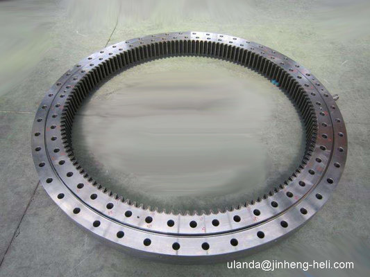 Four point contact single row ball slewing bearing internal gear 01 series