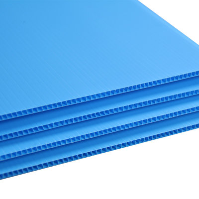 2mm 4mm 6mm 8mm  Thin Lightweight PP Corrugated Plastic Sheet For Packaging