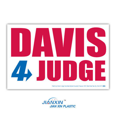 12"x18” /18"x24" PP Plastic Corrugated Yard Signs/Lowes Supply in China