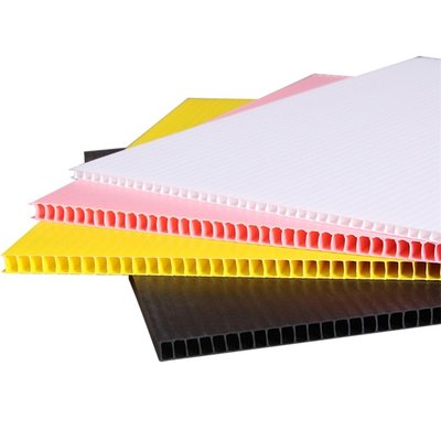 2-12mm Custom Color /Size Coroplast Twinwall Corrugated Plastic Sheet