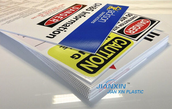 Hot Sale /Cheap Corrugated Plastic Sign Blanks/Correx UV Printing Advertising Sheets