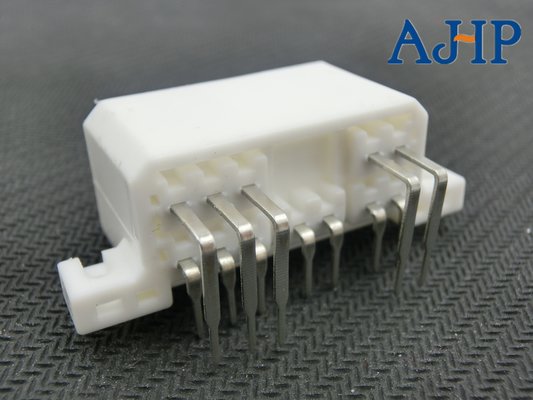 12din male auto connector types for cars PA66 PBT GF30 WHITE