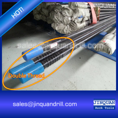 Double thread rod T38-Round39-T38 extension rod 10ft 3050mm length