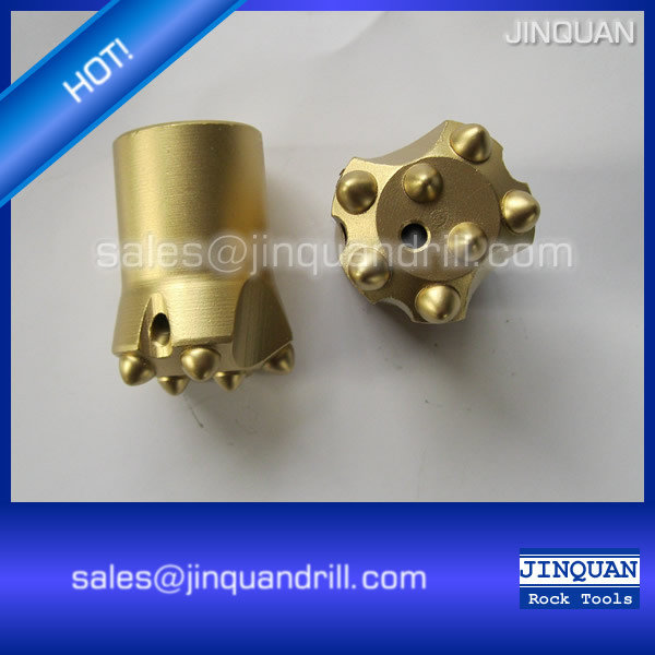 7 degree tapered button bits 7 tungsten carbide buttons for jack hammer mining