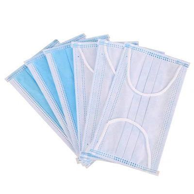 Elastic Earloop Medical Mask Anti Bacteria , Anti Dust Medical Mouth Mask