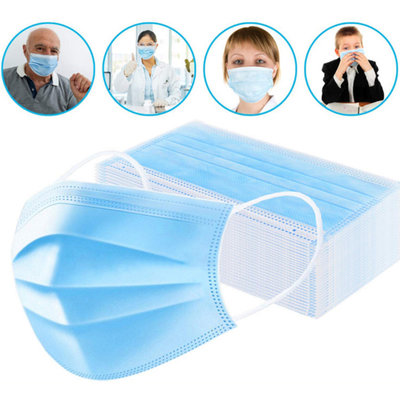 Anti Pollution 3ply Disposable Earloop Face Mask , EO Sterile Disposable Dust Masks